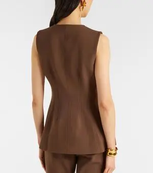 Veronica Beard Jessup Vest - Brown