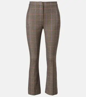 Veronica Beard Arte Checked Slim Pants