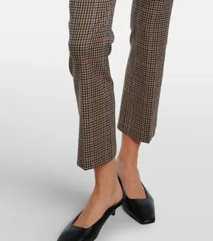 Veronica Beard Arte Checked Slim Pants