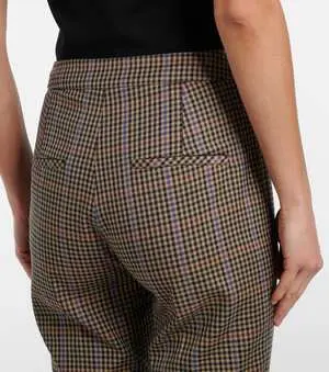 Veronica Beard Arte Checked Slim Pants