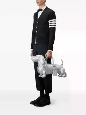 Thom Browne Hector Leather Tote Bag
