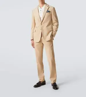 Ralph Lauren Purple Label Cotton Corduroy Blazer - Beige