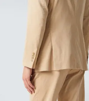 Ralph Lauren Purple Label Cotton Corduroy Blazer - Beige