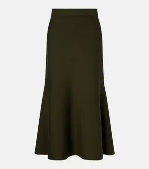 Simkhai Layne Wool Midi Skirt
