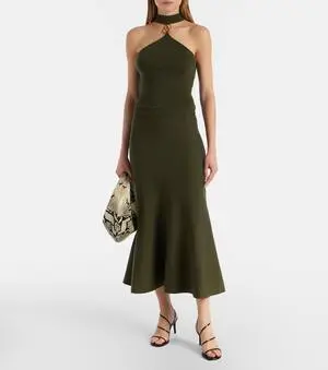 Simkhai Layne Wool Midi Skirt