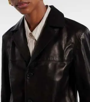 NILI LOTAN Tristan Leather Jacket - Black