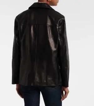 NILI LOTAN Tristan Leather Jacket - Black