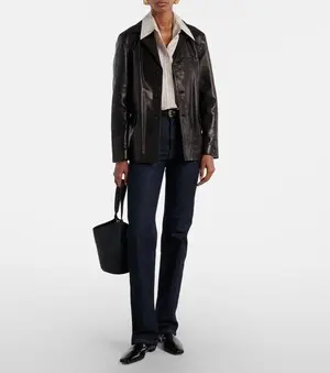 NILI LOTAN Tristan Leather Jacket
