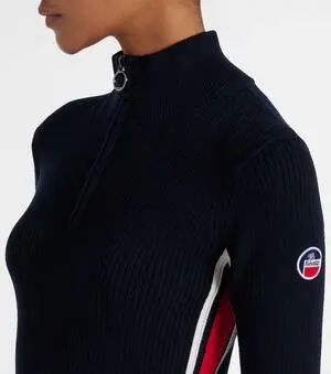 Fusalp Deltanao Ribbed-knit Ski Top - Blue