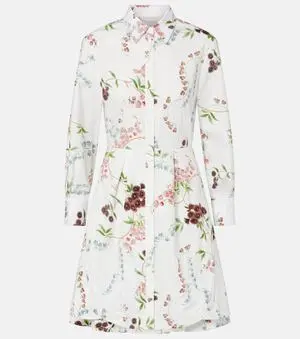 Erdem Floral Cotton Poplin Shirt Dress - Multicoloured