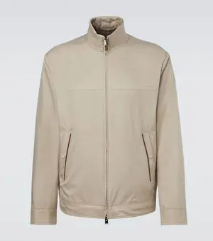 Canali Nuvola Reversible Blouson Jacket - Beige