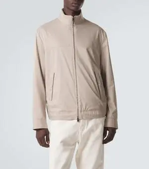 Canali Nuvola Reversible Blouson Jacket - Beige