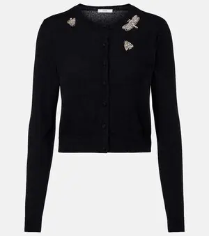 Erdem Embellished Cardigan - Black