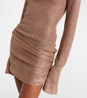 BANANHOT Jones Sequined Minidress - Brown