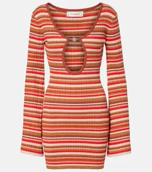 BANANHOT Rey Cutout Striped Minidress - Multicoloured