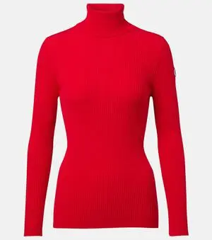 Fusalp Ancelle Ribbed-knit Turtleneck Sweater - Red