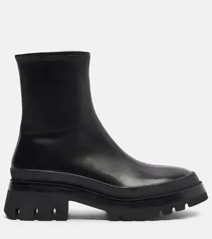 Khaite Fallon 35 Leather Ankle Boots