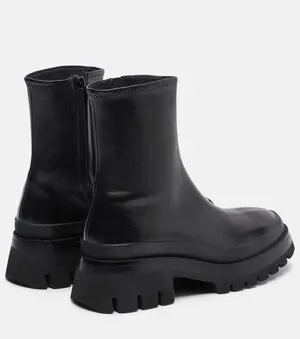 Khaite Fallon 35 Leather Ankle Boots
