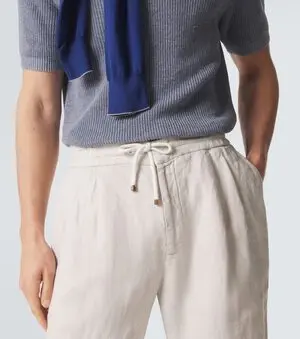 Brunello Cucinelli Linen Bermuda Shorts - Beige
