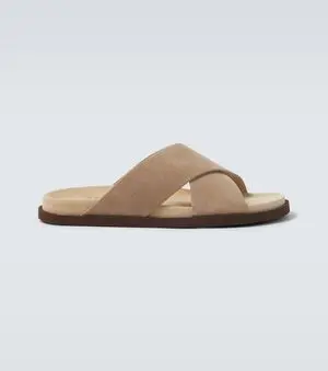 Brunello Cucinelli Open Toe Slides Slipper