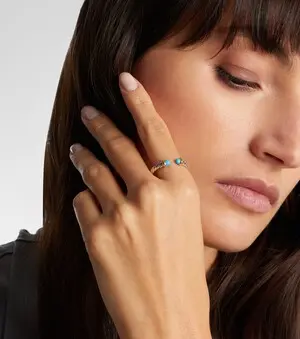 David Yurman Petite Cable Ring With Turquoises