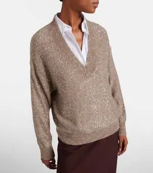 Brunello Cucinelli Sequined Sweater