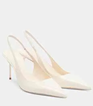 Paris Texas Lidia 70 Leather Slingback Pumps