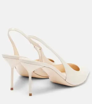 Paris Texas Lidia 70 Leather Slingback Pumps