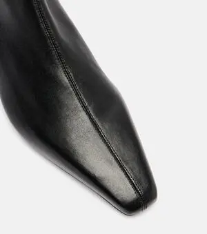 Paris Texas Bettina Leather Ankle Boots - Black