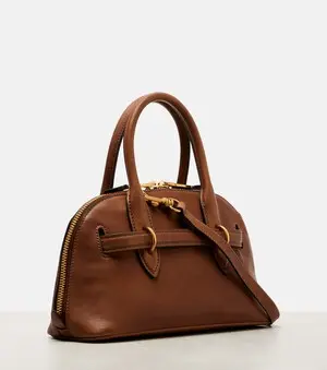 Miu Miu Leather Tote Bag - Brown