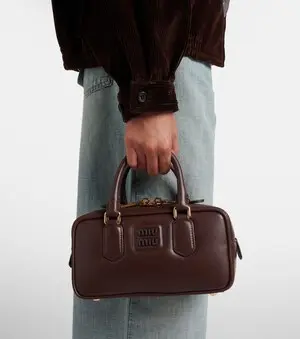 Miu Miu Arcadie Leather Tote Bag