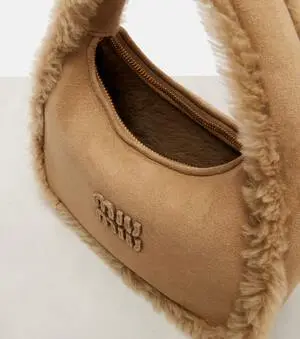 Miu Miu Wander Suede Top-handle Bag - Brown