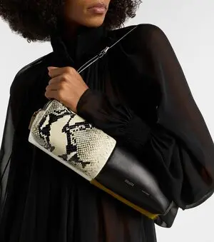 Khaite Kye Paneled Shoulder Bag - Multicoloured