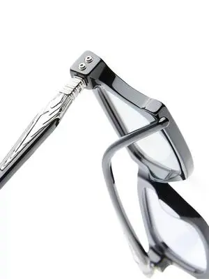 KUBORAUM Square-frame Glasses - Black
