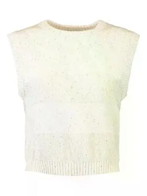 Brunello Cucinelli Striped-pattern Tank Top - Neutrals