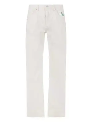CHERRY WORLD Embroidery-detail Jeans
