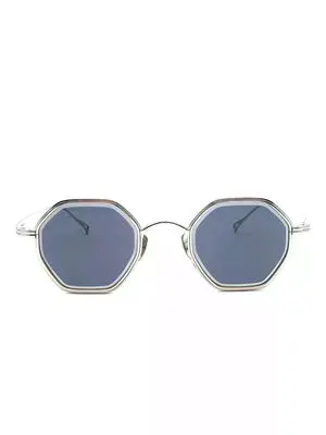 KAME MANNEN Kmn 1232 Octagon Sunglasses - Silver