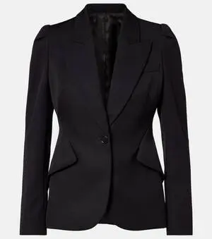 Alexander McQueen Single-breasted Wool Jacket