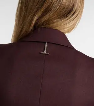 Alexander McQueen Wool Grain De Poudre Blazer