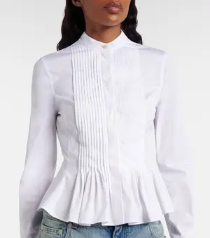 Alexander McQueen Cotton Poplin Shirt - White