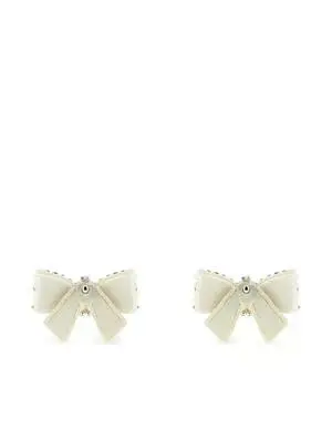 SELF-PORTRAIT Bow-shape Pearl Earrings