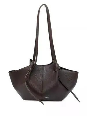 Yuzefi Mochi Leather Shoulder Bag - Brown