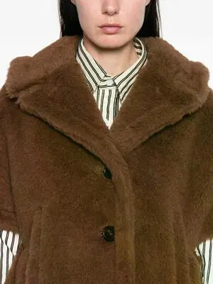 Max Mara Corvino Teddy-textured Jacket - Brown