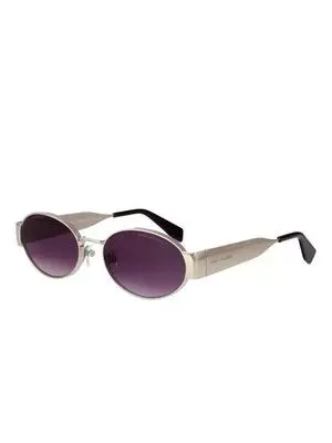 Marc Jacobs Oval-frame Sunglasses - Silver
