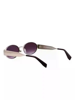 Marc Jacobs Oval-frame Sunglasses - Silver