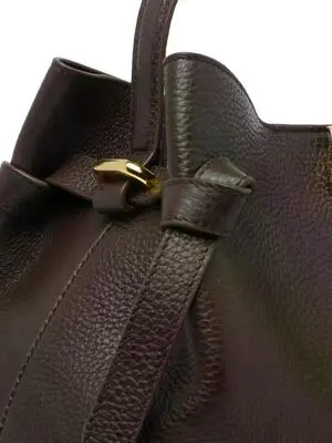 Yuzefi Gyoza Leather Tote Bag - Brown