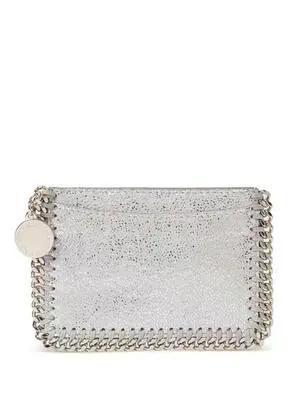 Stella McCartney Falabella Chain-embellished Card Holder Silver