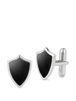 Mateo Shield Onyx Cufflinks