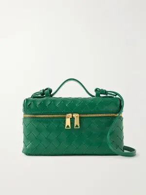 Bottega Veneta Intrecciato Leather Tote - Green