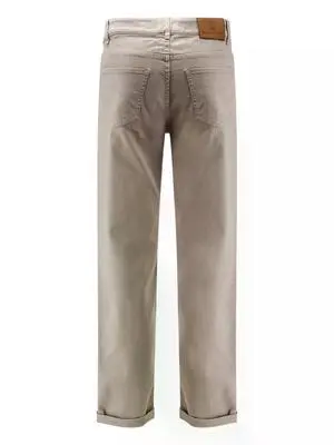 Brunello Cucinelli Five-pocket Embroidered Trousers - Neutrals